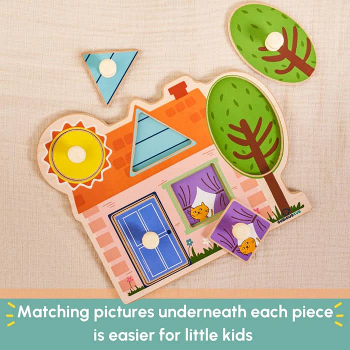 Shapes Peg Puzzle – Curious Cub