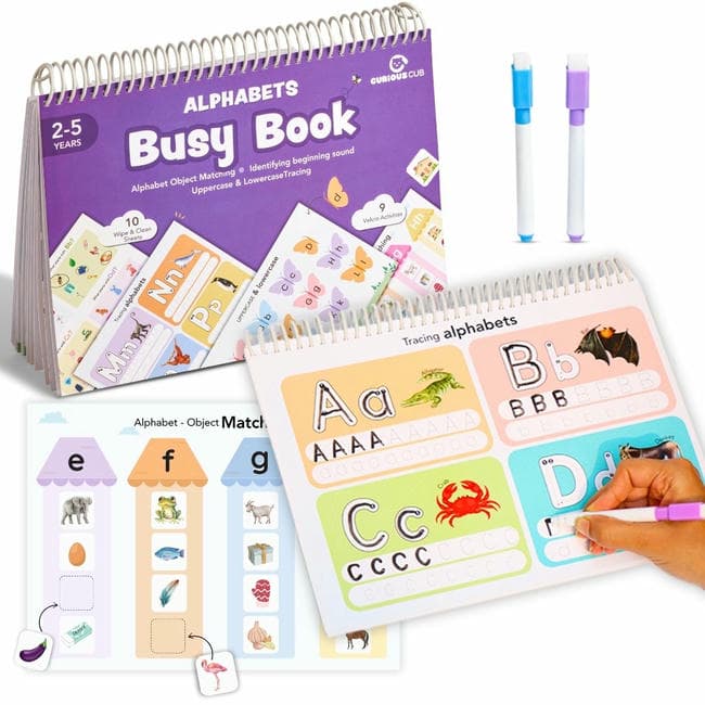 Alphabet Busy Book – Curious Cub