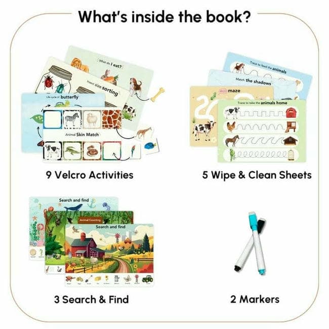 Animal Busy Book – Curious Cub